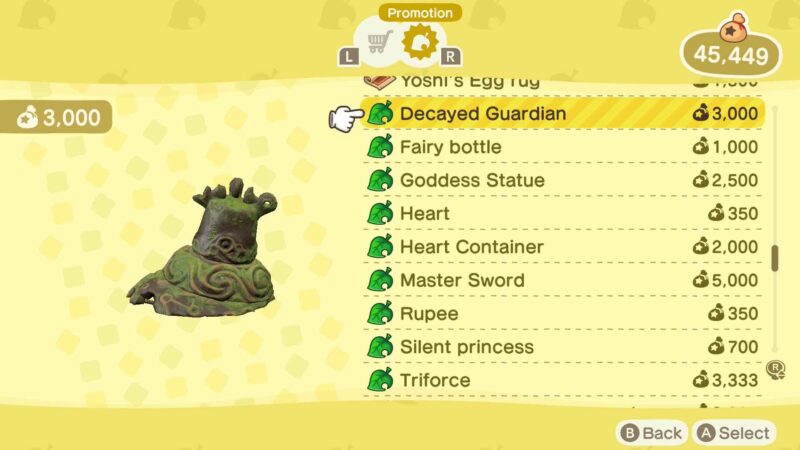 Animal Crossing New Horizons: All Zelda Items, Furniture And Clothing ...